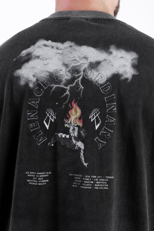Vintage Oversized T-Shirt - Fire Storm 2.0 – Jed North